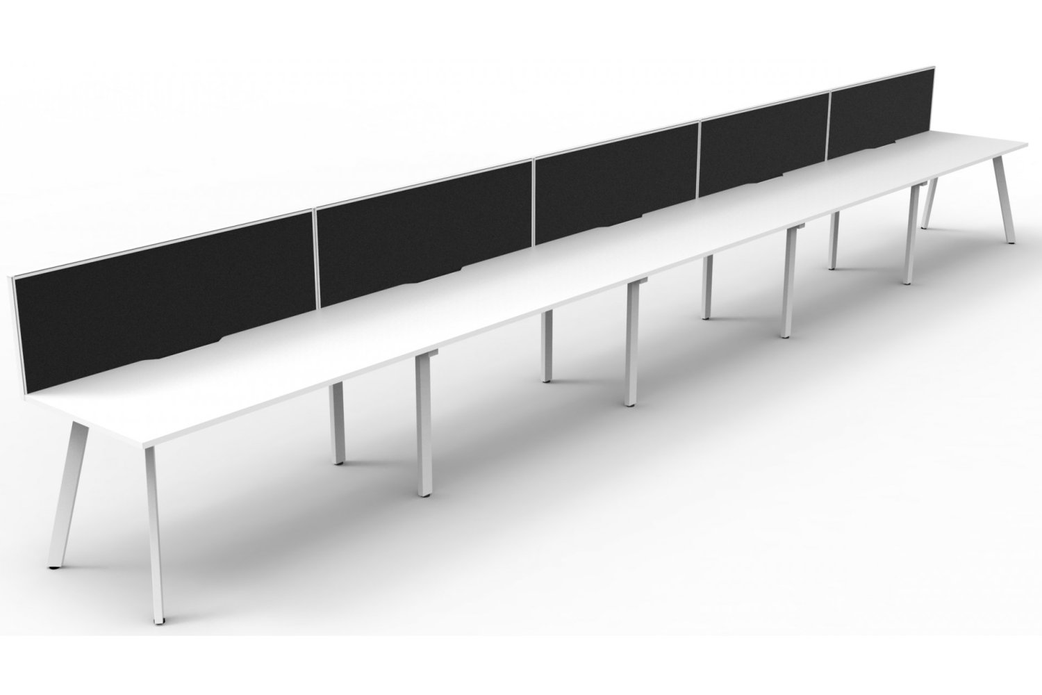 Deluxe Infinity 5 Person Workstations